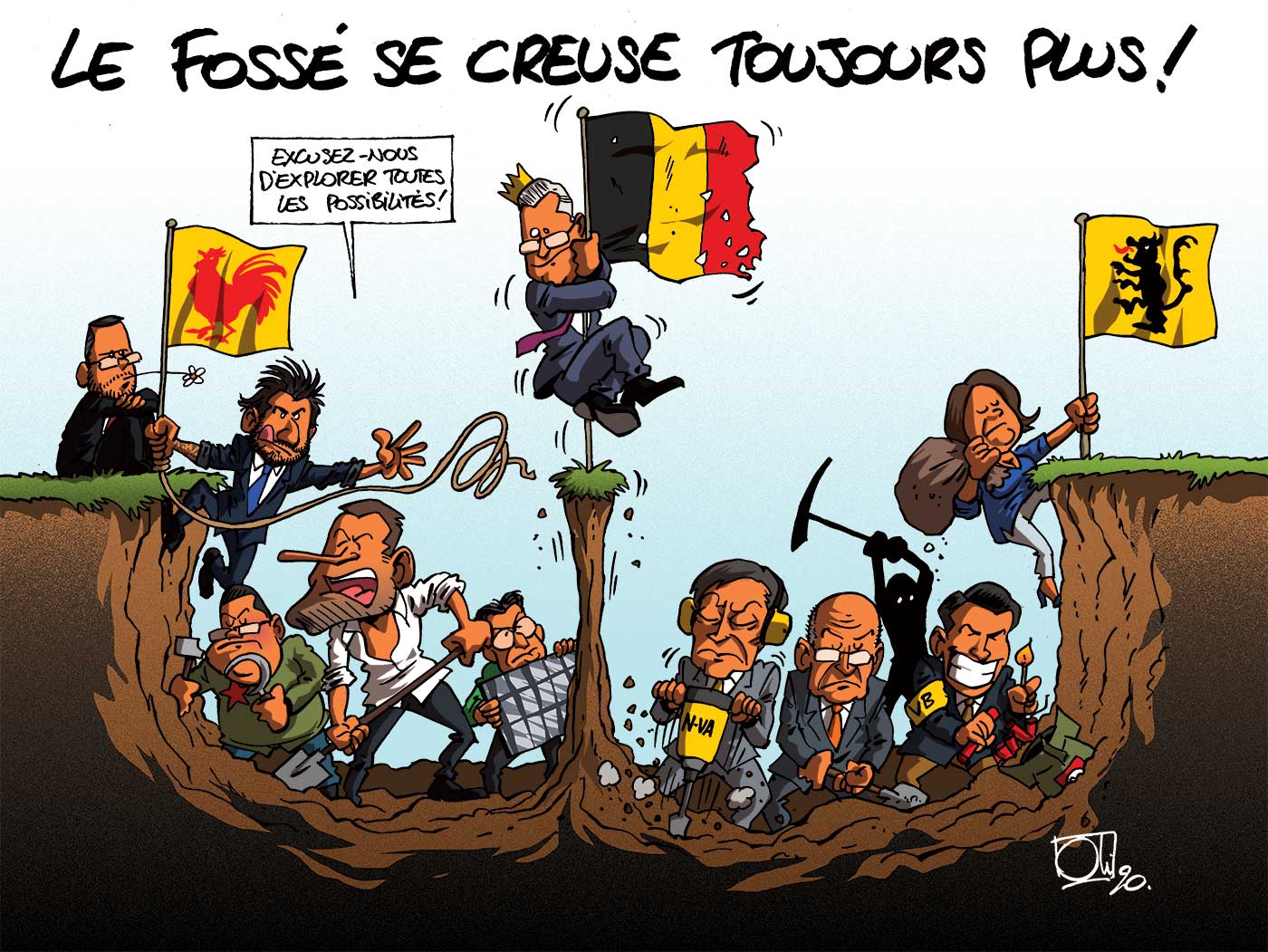 Le fossé se creuse en Belgique | Les humeurs d'Oli